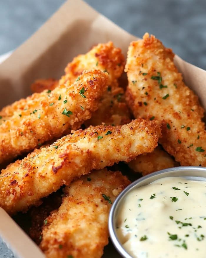 Crispy Buttered Ranch Chicken Strips - Delicious Bites
