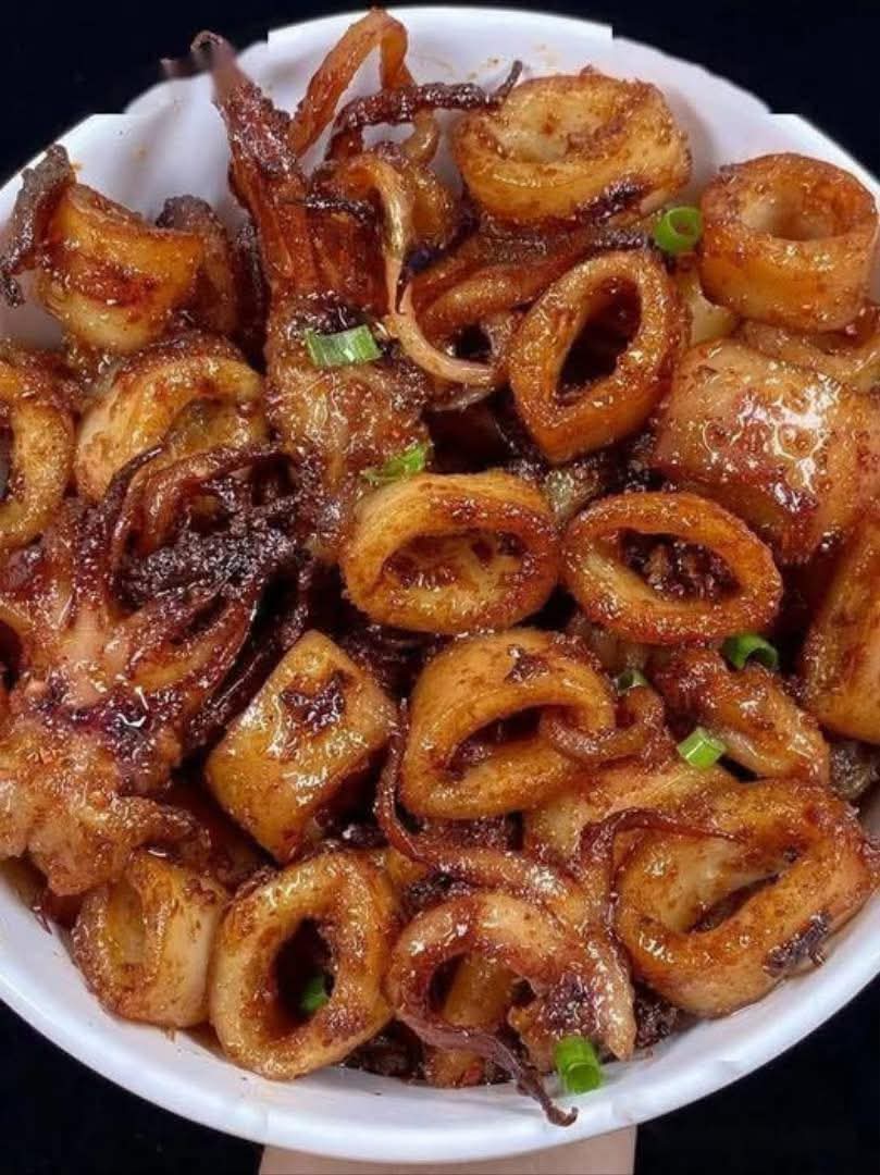 Spicy Garlic Butter Fried Calamari - Delicious Bites