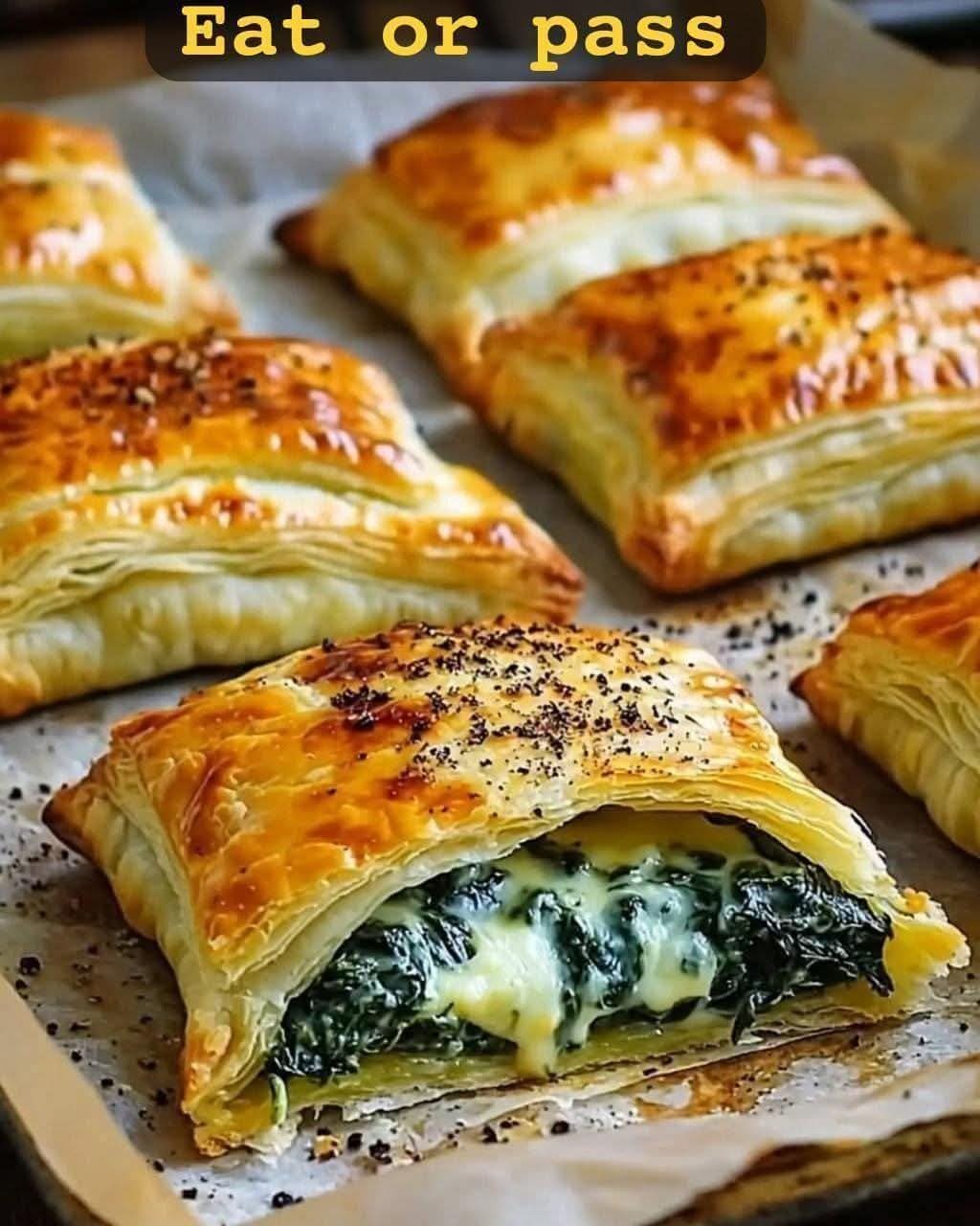 Spinach Stuffed Pastry - Delicious Bites
