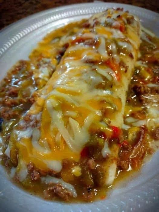 Wet Burritos with Sauce (Baked Burritos) - Delicious Bites